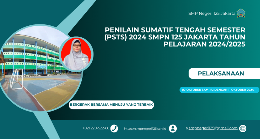 PENILAIAN SUMATIF TENGAH SEMESTER (PSTS) SMPN 125 JAKARTA TAHUN PELAJARAN 2024/2025 | SMP Negeri ...